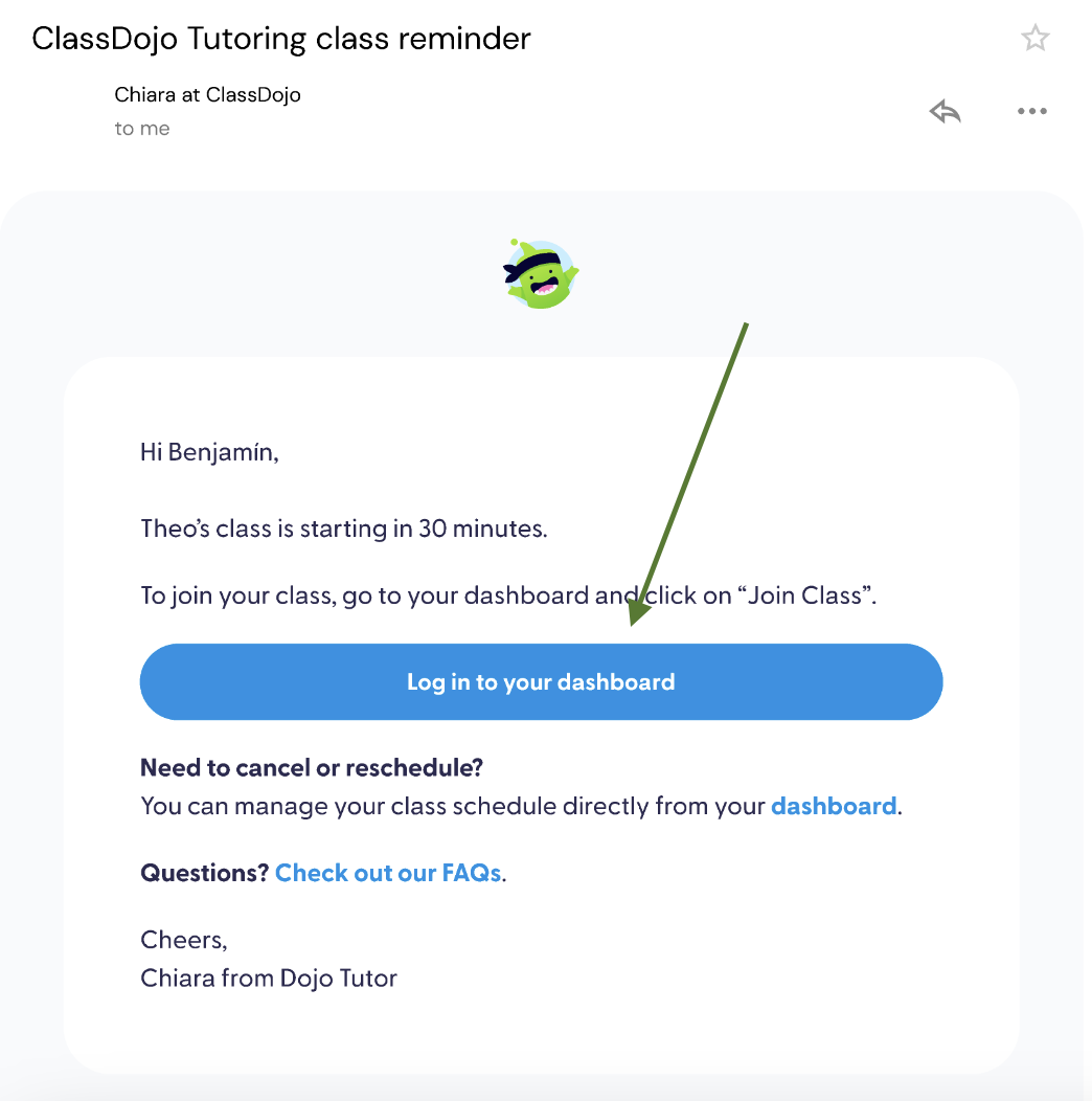 How to join your Dojo Tutor class – Dojo Tutor