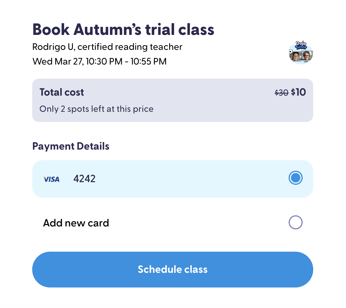 How to add a trial session for another child or subject in an existing ...