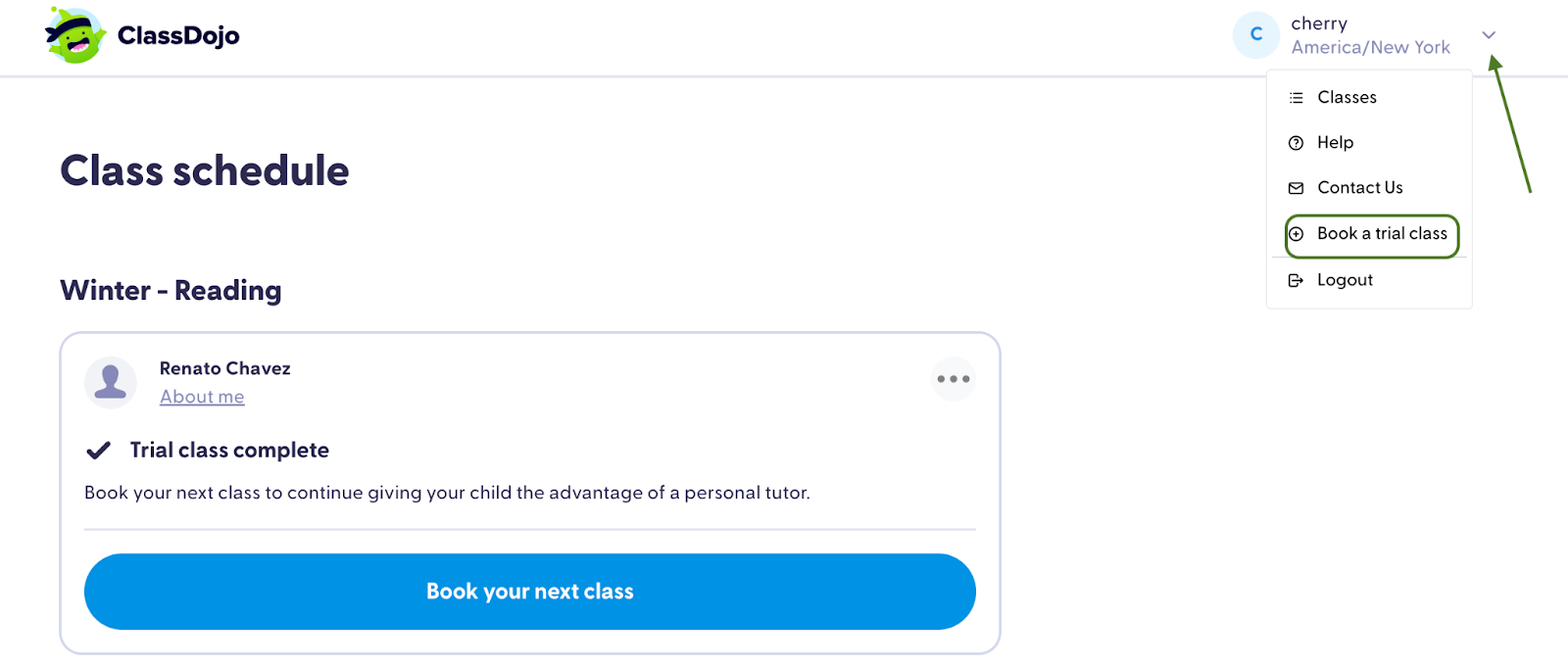 How to add a trial session for another child or subject in an existing ...