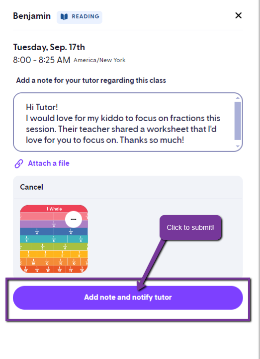 Communicate with your Child’s Tutor with Class Notes! 📝 – Dojo Tutor