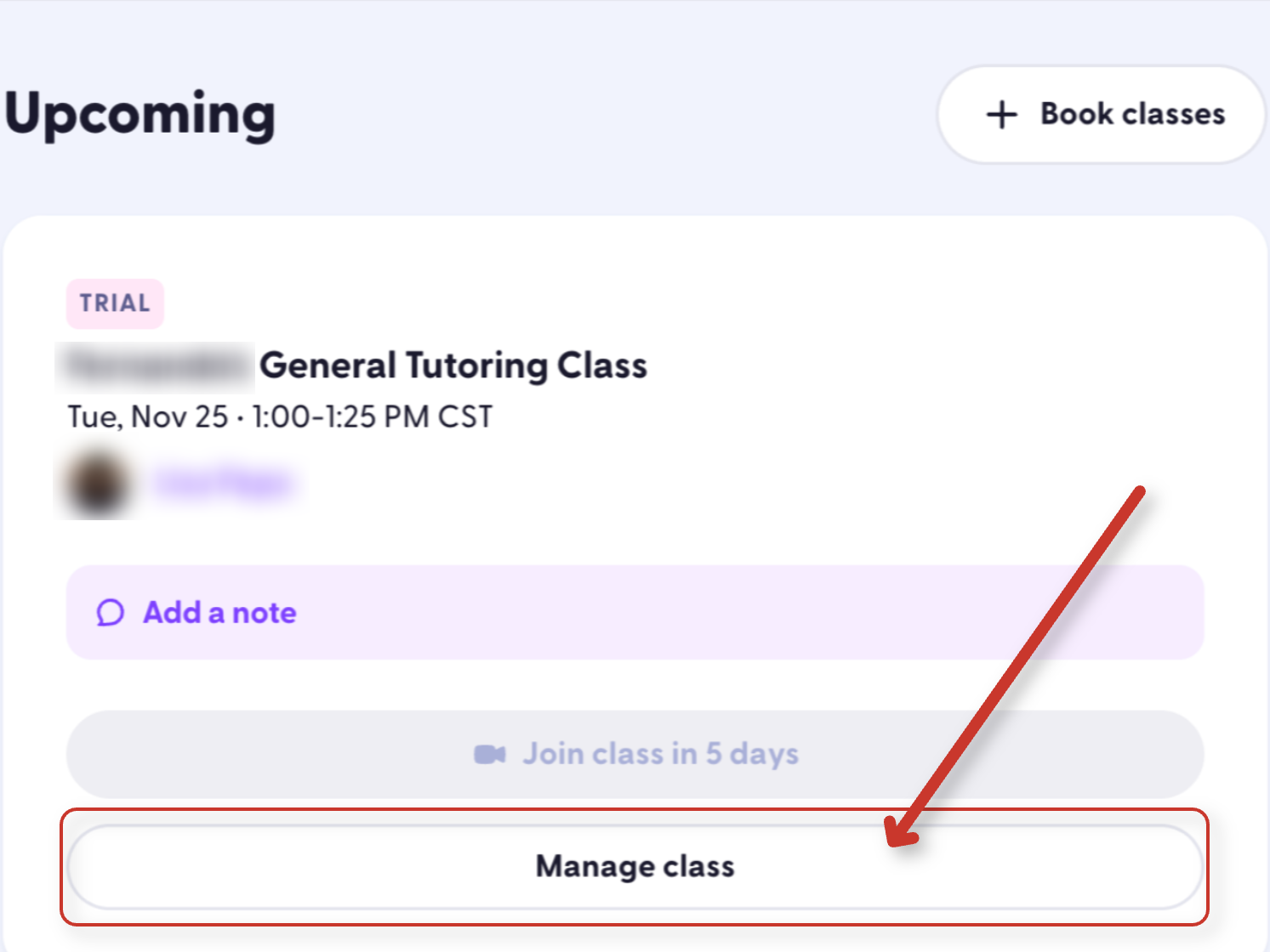 How to cancel a Trial Class – Dojo Tutor