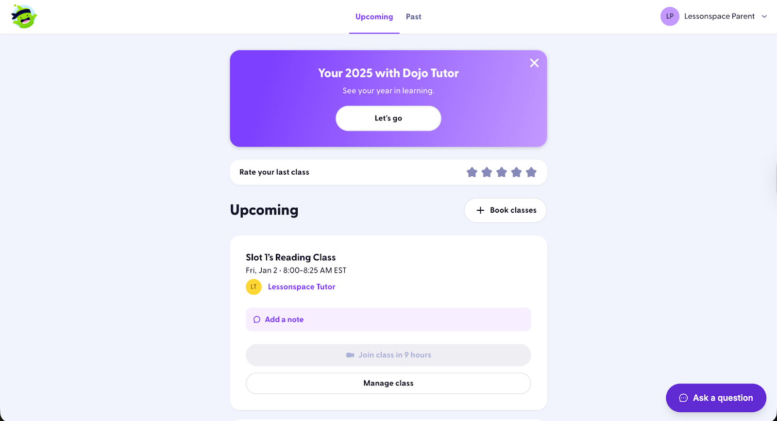 How to Join Your Lessonspace Class – Dojo Tutor