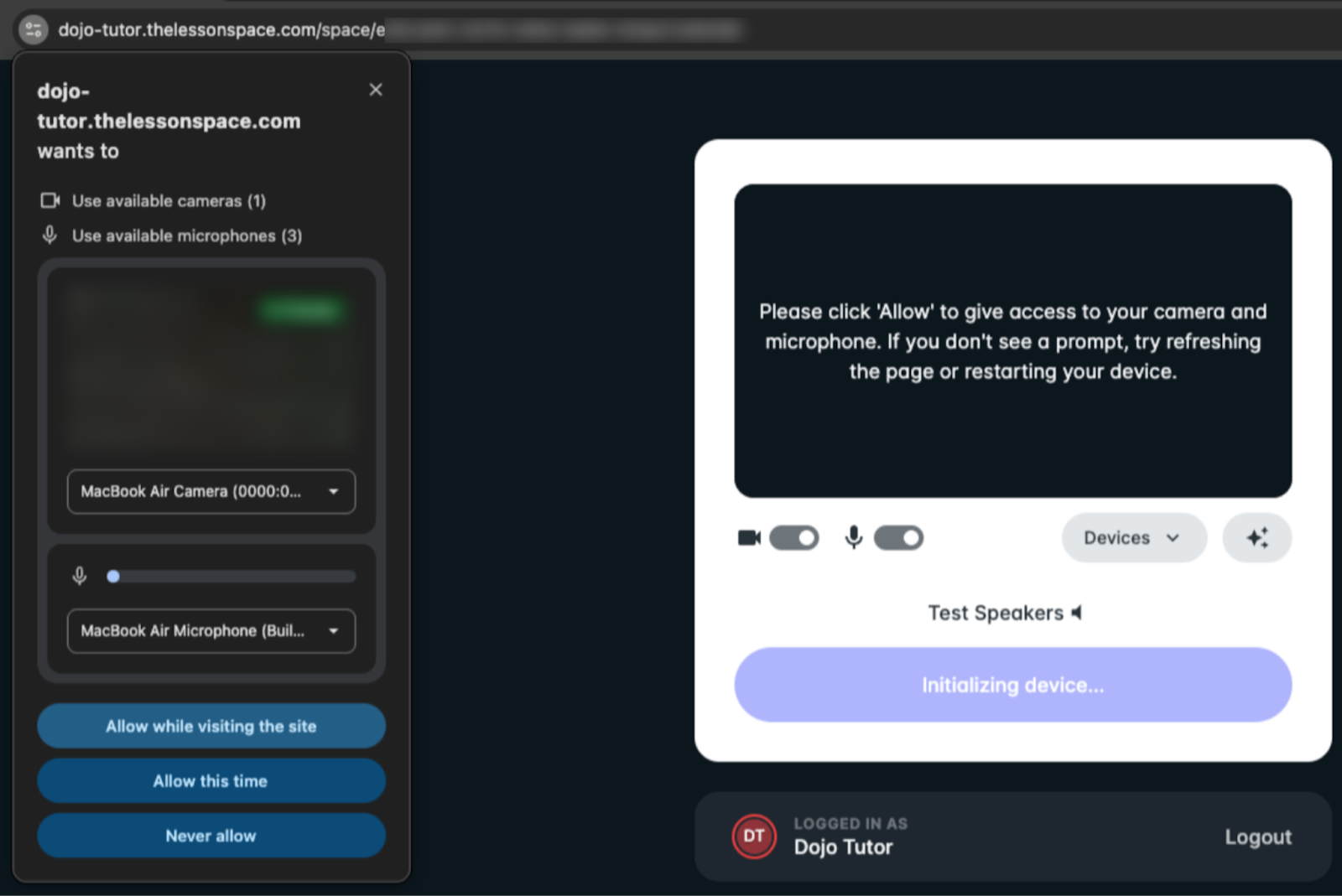 How to Launch Your Lessonspace Class – Dojo Tutor