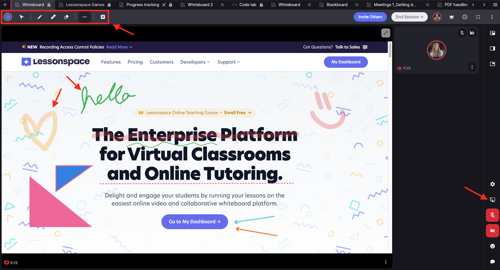 Lessonspace Teaching Tools – Dojo Tutor