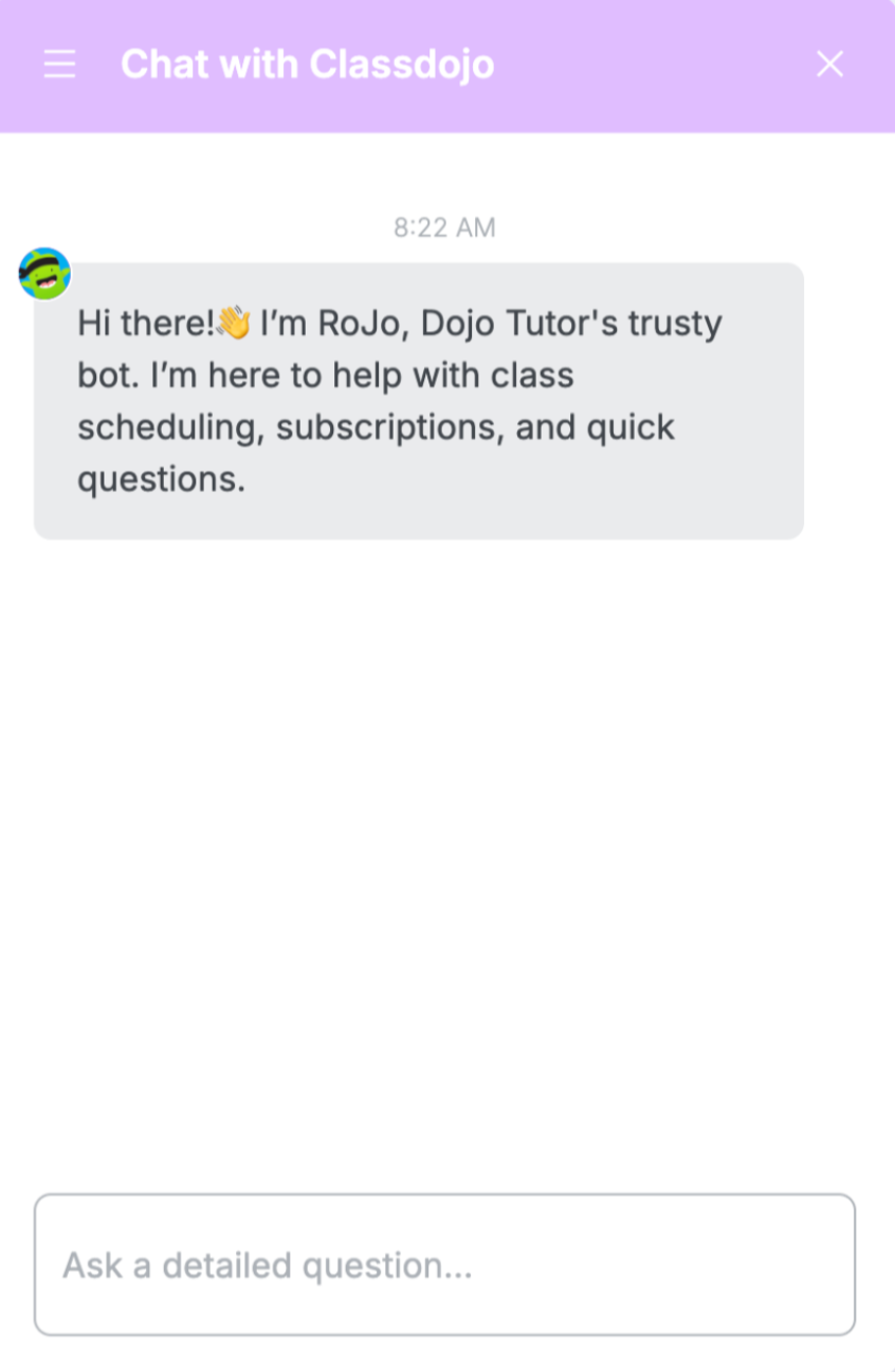 Introducing RoJo: Dojo Tutor's helpful new AI bot 🤖 – Dojo Tutor